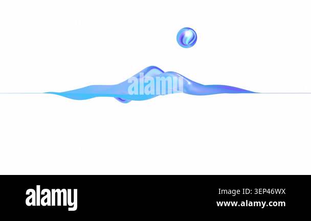 A serene abstract composition with glossy floating forms, soft pastel ...