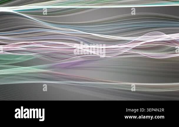 Fantastic video animation with particle wave object in slow motion ...