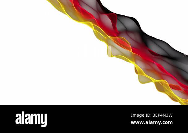 Fantastic German color wave video animation in slow motion for sport ...