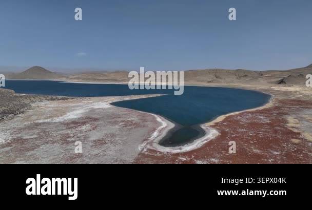 Beautiful lake and mountain landscape in tibet, China Stock Video ...