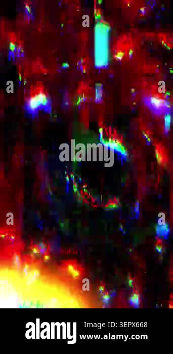 Glitch art style that uses digital or analog errors to create aesthetic ...