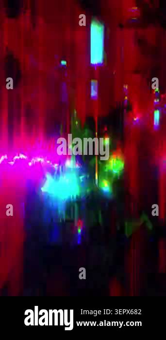 Glitch art style that uses digital or analog errors to create aesthetic ...