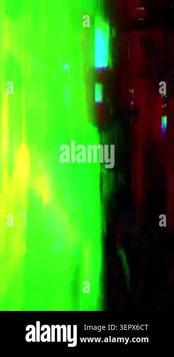 Glitch art style that uses digital or analog errors to create aesthetic ...