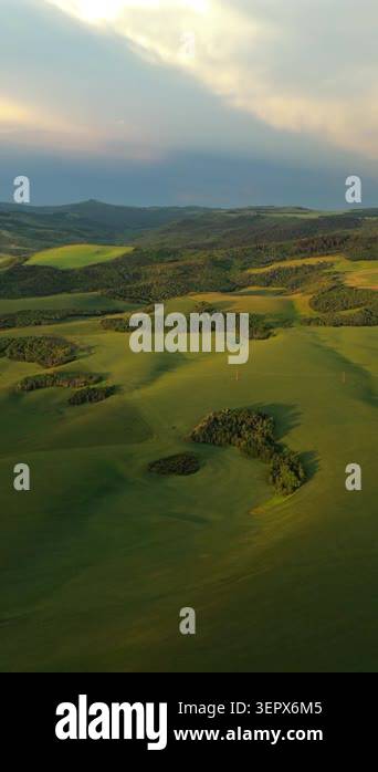 Vertical Screen: Aerial drone footage of Montana USA showcasing vast ...