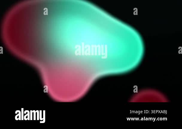 Teal Pink Red Gradient Liquid Blob Motion Background, Smooth Flowing ...