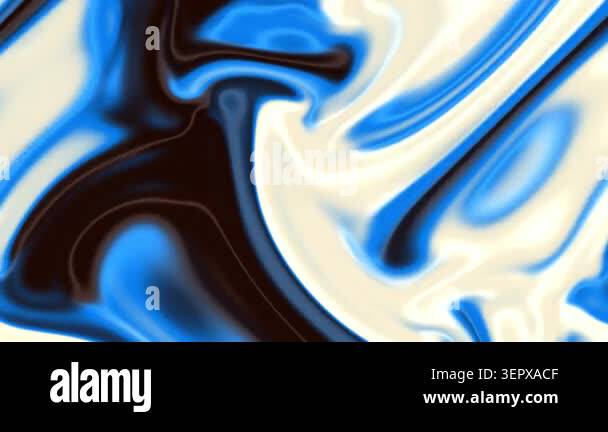 Blue Cream Black Silk Gradient Motion Background, Smooth Flowing Liquid ...