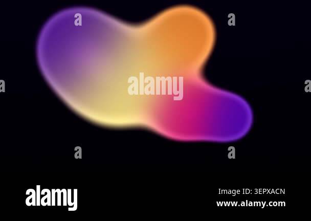 Purple Orange Pink Gradient Liquid Blob Motion Background, Smooth ...