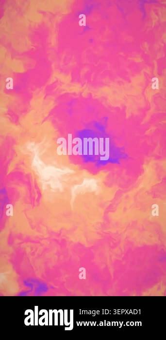 Pink Coral Orange Marble Ink Motion Background, Smooth Flowing Liquid ...