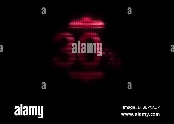 Pink 30% Off Particle Animation on Dark Background, Glowing Dot Grid ...