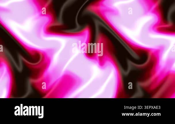 Magenta Pink Black Holographic Liquid Motion Background, Smooth Flowing ...