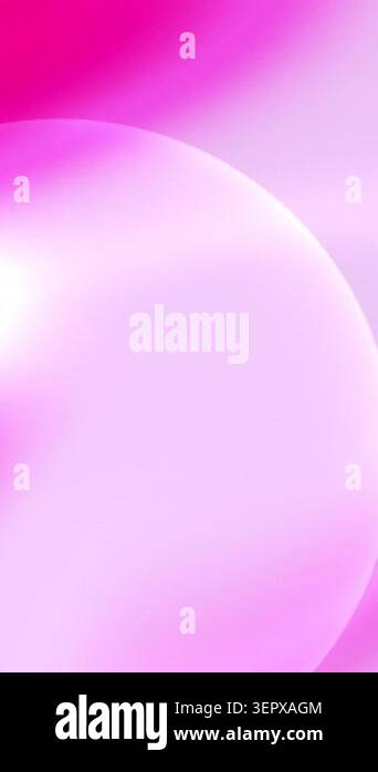 Pink Magenta White Glass Bubbles Motion Background, Smooth Floating ...