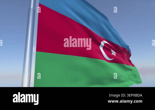 Azerbaijan Flag Background Broadcast Ready 4K Stock Video Footage - Alamy