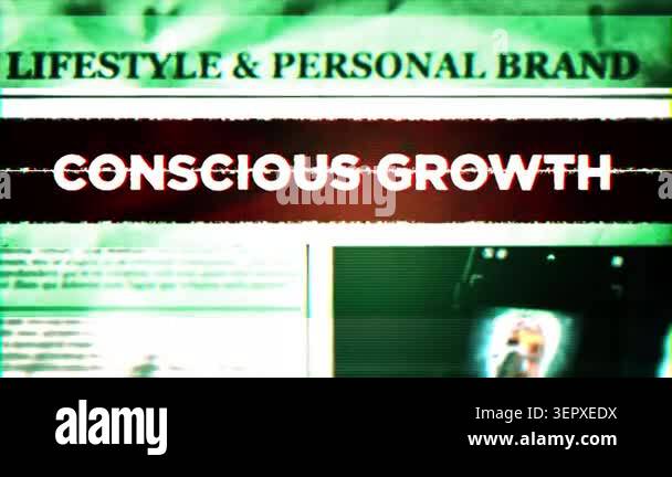 Conscious Growth Best Trendy words for 2026 Stock Video Footage - Alamy