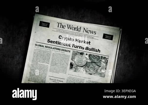 Crypto Market Sentiment Turns Bullish Stock Video Footage - Alamy