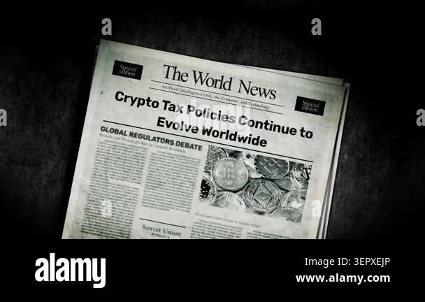 Crypto Tax Policies Continue to Evolve Worldwide Stock Video Footage ...