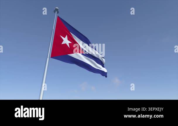 Cuba Flag Background Broadcast Ready 4K Stock Video Footage - Alamy