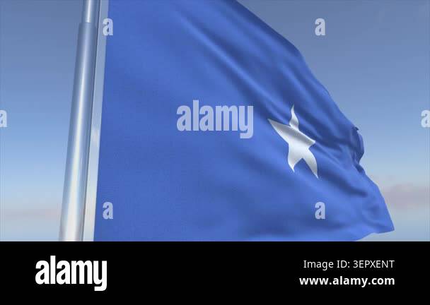 Somalia Flag Background Broadcast Ready 4K Stock Video Footage - Alamy