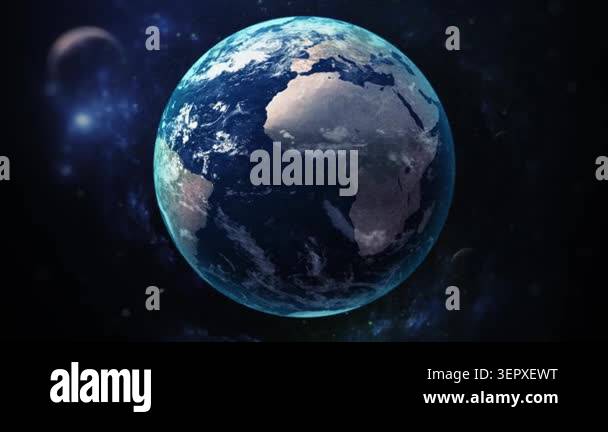 The Earth From Space Background Stock Video Footage - Alamy