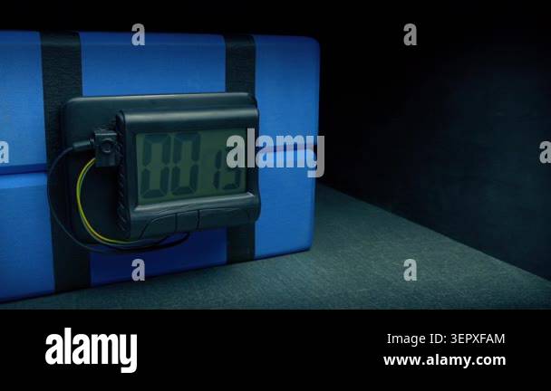 C4 Bomb With Countdown Unit Explodes Stock Video Footage - Alamy