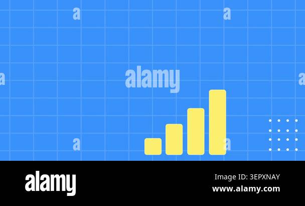 4K Business Growth Animation BG.Rising Stock Market Chart, Financial ...