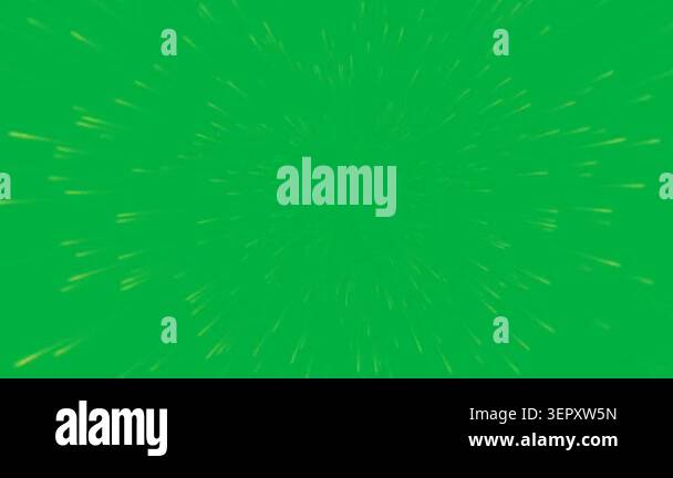 Dynamic green background animation with radial speed lines creating a ...