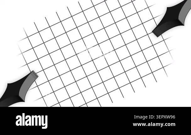 Dynamic looping animation of a food chopper blade grid, ideal for ...