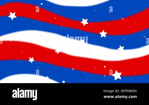 Dynamic image of the American flag with waving stripes and stars ...