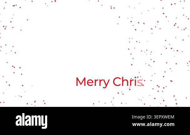 Animated Merry Christmas greeting card featuring falling snowflakes ...