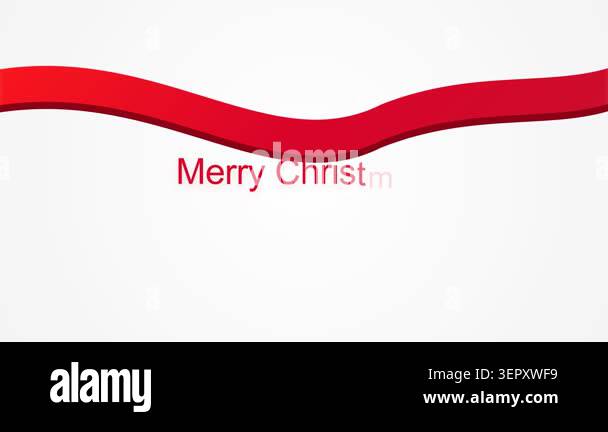 An animated greeting card background with a red ribbon and "Merry ...