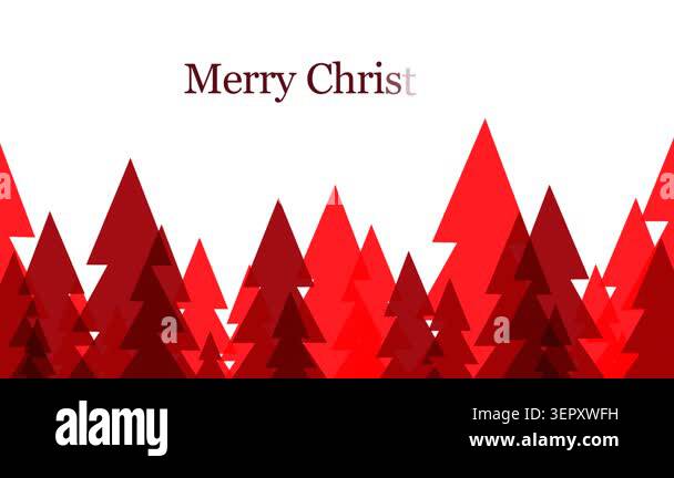 A festive Merry Christmas greeting card featuring a border of abstract ...