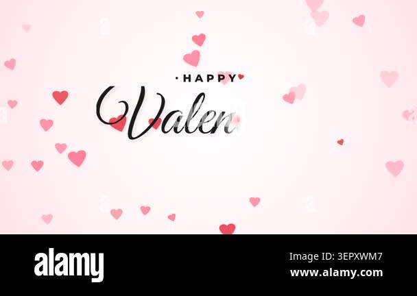 An animated greeting card for Valentines Day featuring elegant ...