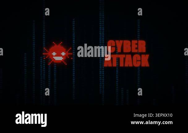 A digital graphic featuring a red pixelated virus icon and the text ...