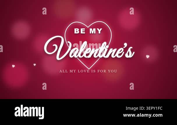 A beautiful romantic Valentine Day greeting card design featuring a ...