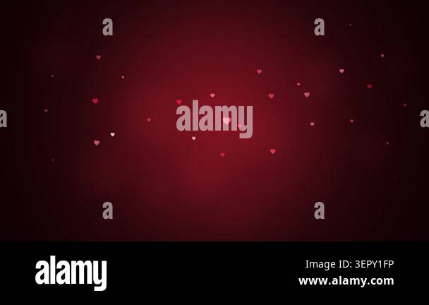 A romantic and elegant motion background featuring soft glowing heart ...