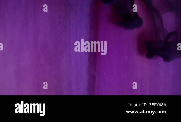 Paint background. Liquid splash. Defocused neon purple blue colorful ...