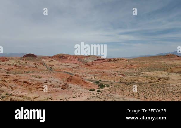 Panorama in Valley of Fire State Park, Nevada Stock Video Footage - Alamy