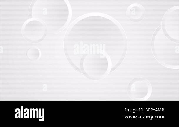 Grey white paper circles and stripes abstract tech minimal background ...