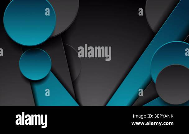 High contrast blue black abstract tech corporate background with ...