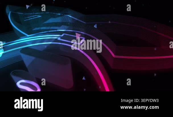 Gamer and video game player symbol digital abstract concept holographic ...
