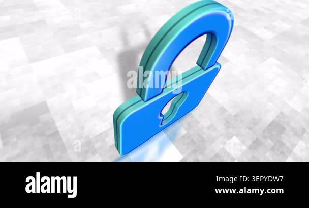 Conceptual image of cyber security and digital data protection 3d ...