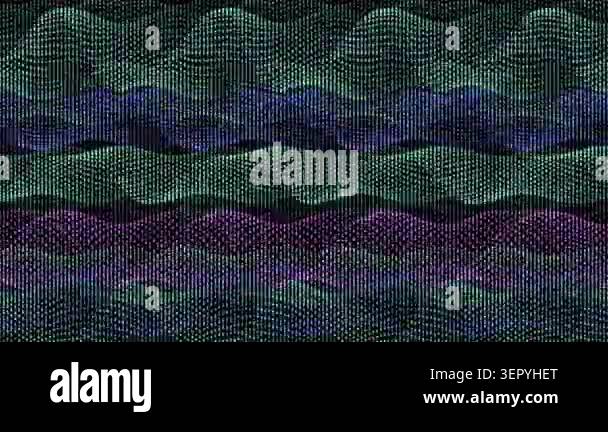 Digital wave particle motion background featuring a seamless loop of ...
