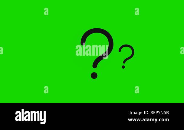 Handdrawn style black question marks floating and appearing on a bright ...