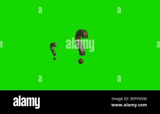 3D question mark symbols with a metallic brown texture floating and ...