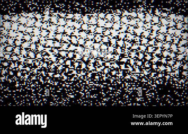 Highcontrast black and white television static pattern featuring dense ...