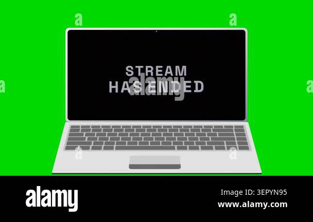 Minimalist animation of a laptop computer screen displaying a digital ...