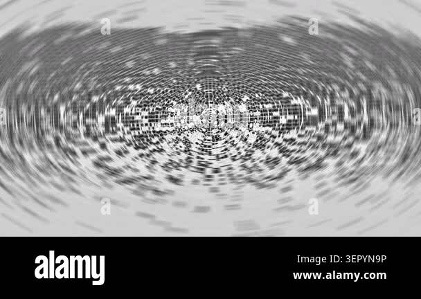 A dynamic monochrome video featuring a grainy circular swirl The rapid ...