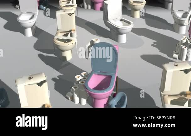 Flush Toilet Background and Loop Stock Video Footage - Alamy