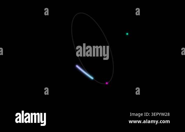 A mesmerizing digital animation features a vibrant neon heart shape ...