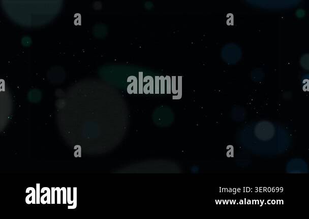 Teal Particle Flow Abstract Technology Background Stock Video Footage ...