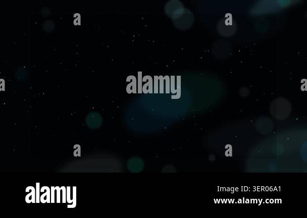 Teal Particle Flow Abstract Technology Background Stock Video Footage ...